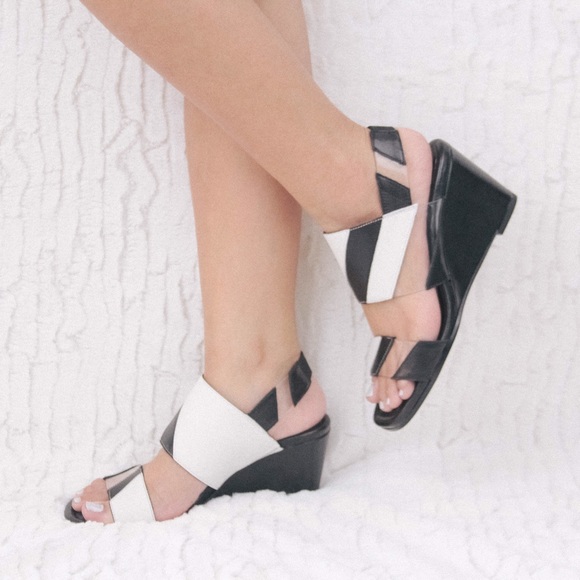 Donald J. Pliner | Shoes | Donald J Pliner Levie Colorblock Wedge Heels ...